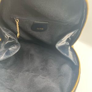 Gucci | Bags | Authentic Gucci Vintage Sling Backpack Dark Navy Blue ...